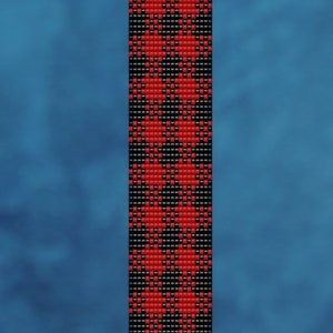 Buffalo Plaid Bead Loom Seed Bead Bracelet Pattern Chart PDF - Instant ...