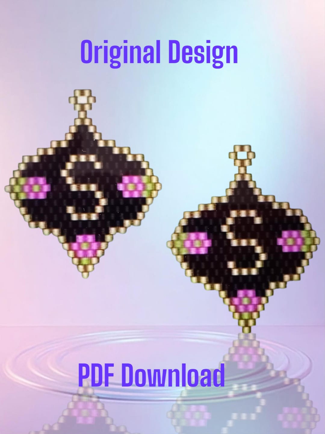 Initial Earrings With Complete Alphabet - Brick Stitch Earring/pendant ...