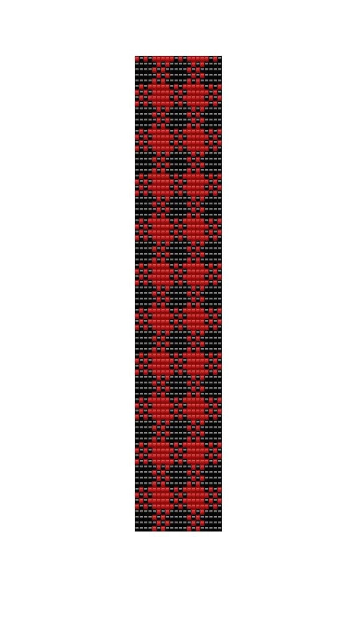 Buffalo Plaid Bead Loom Seed Bead Bracelet Pattern Chart PDF - Etsy