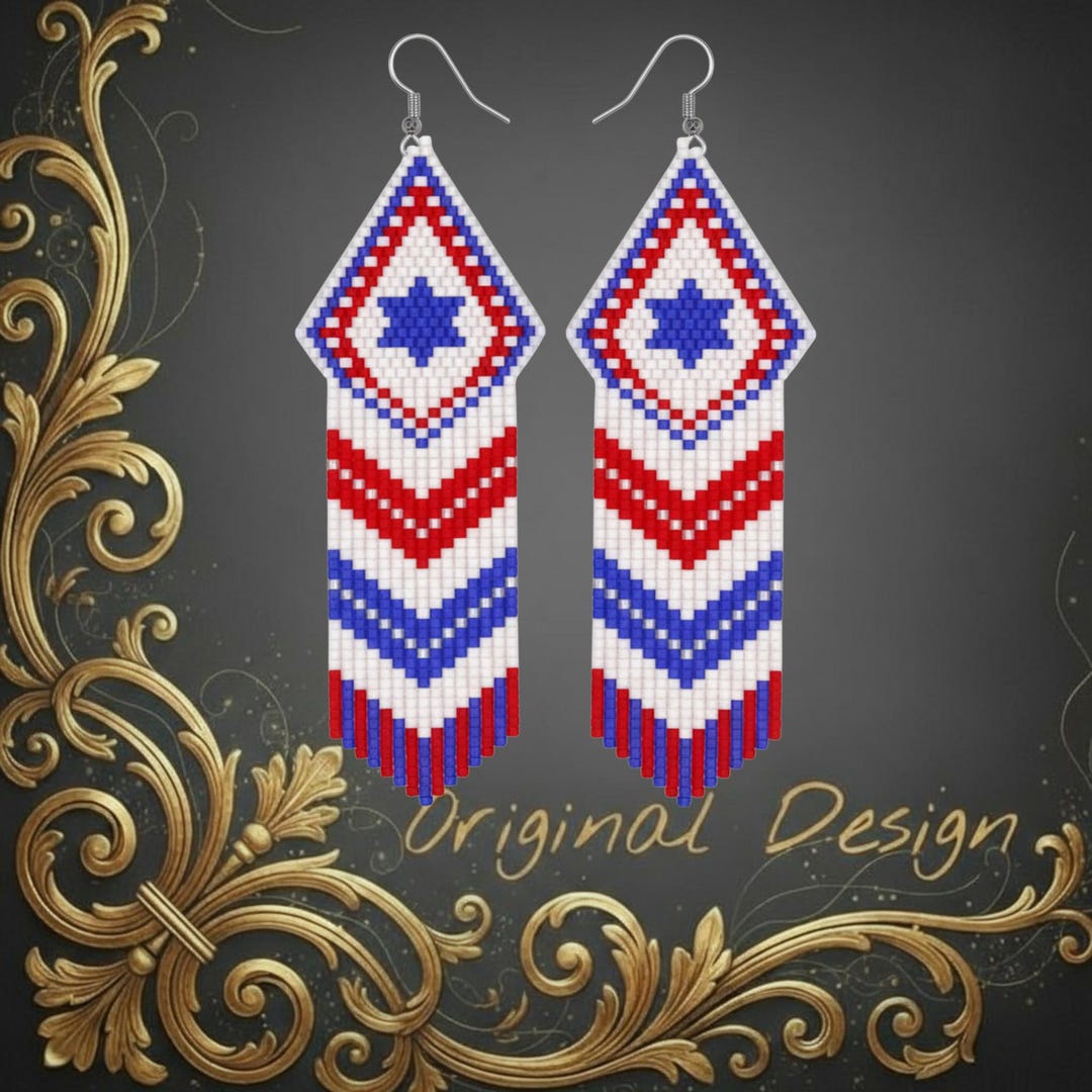 Rodeo Queen Earring Pattern - Brick Stitch (PDF Download) - Etsy