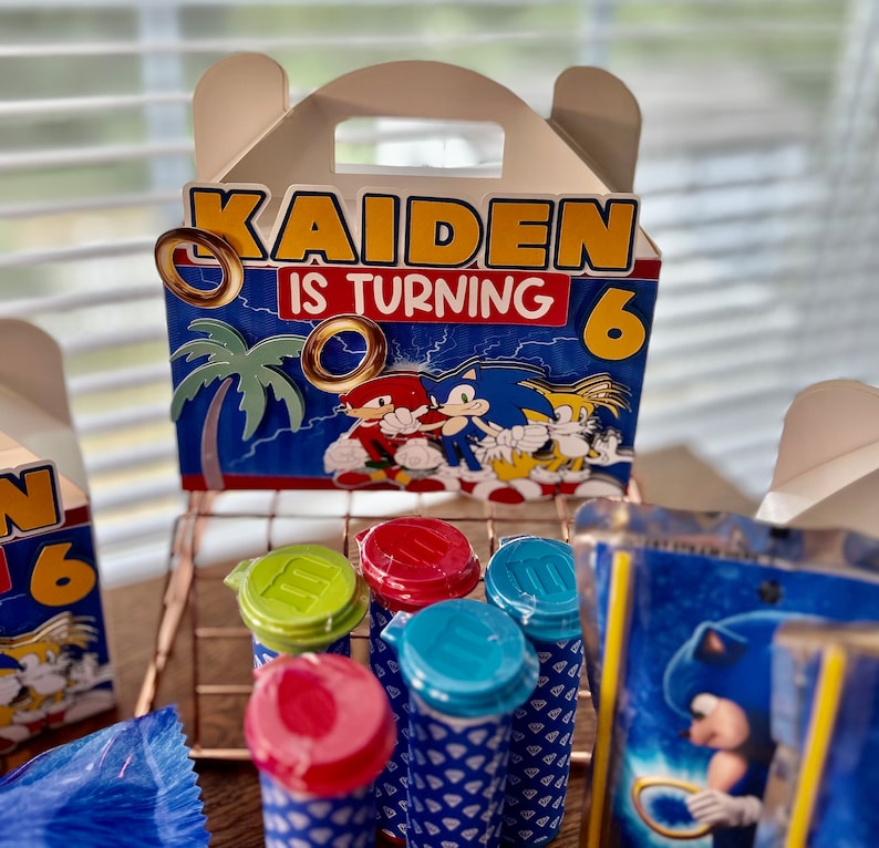 Personalized Sonic Birthday Party Bundle - Etsy