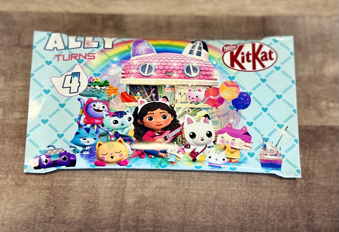 Gabby Custom Kit Kat/ Personalized Kit Kat/custom Kit Kat/personalized Party Favors/gd Party ...
