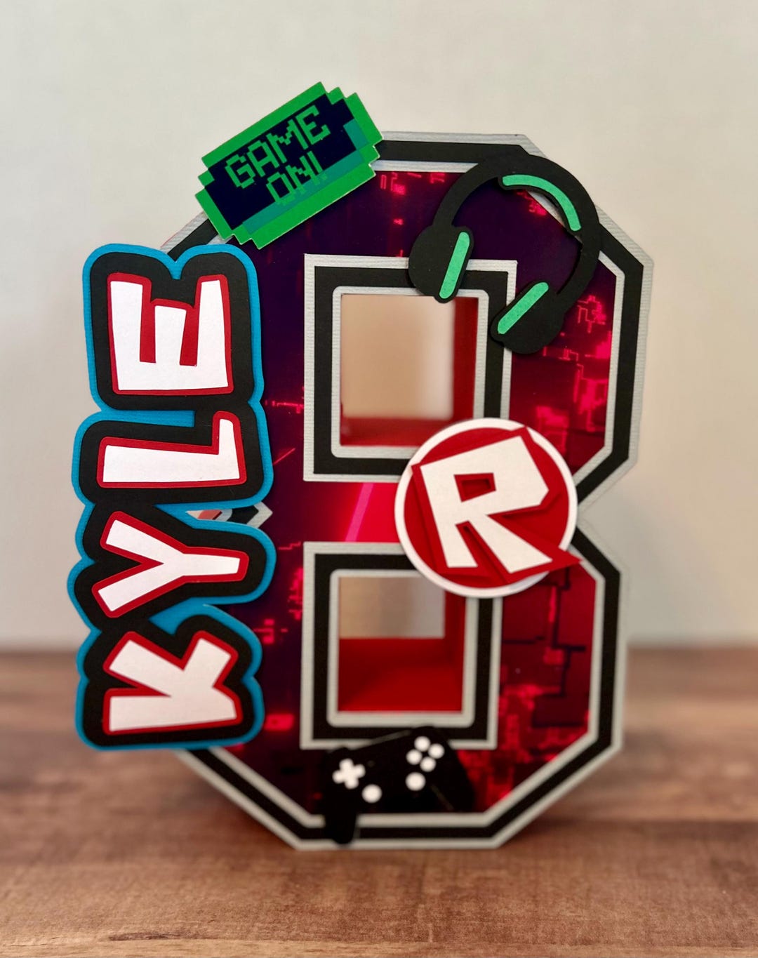 Personalized Roblox 3D Number, Custom Party Decor - Etsy