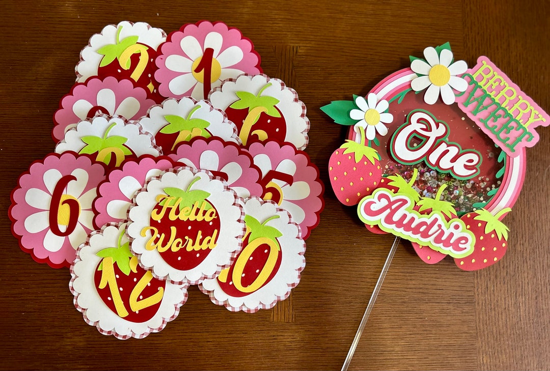 Berry Sweet One Birthday Bundle/berry Sweet Birthday/ 1st Birthday ...