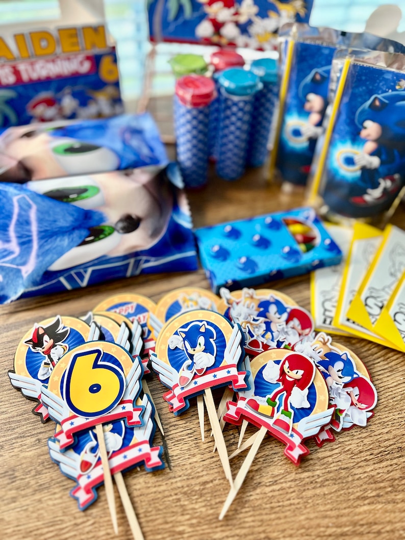 Sonic Birthday Bundle/sonic Birthday/ Sonic Birthday Party - Etsy