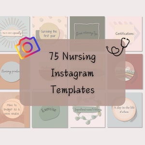 Nurse Instagram Templates - Etsy