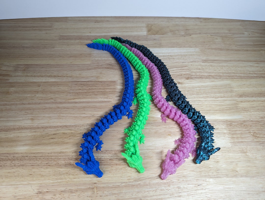 3D Printed Flexi Dragon Fidget Toy - Etsy