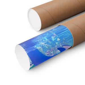 Neon Ocean Frutiger Aero Y2K Abstract Poster Art Print Wall Decor - Etsy