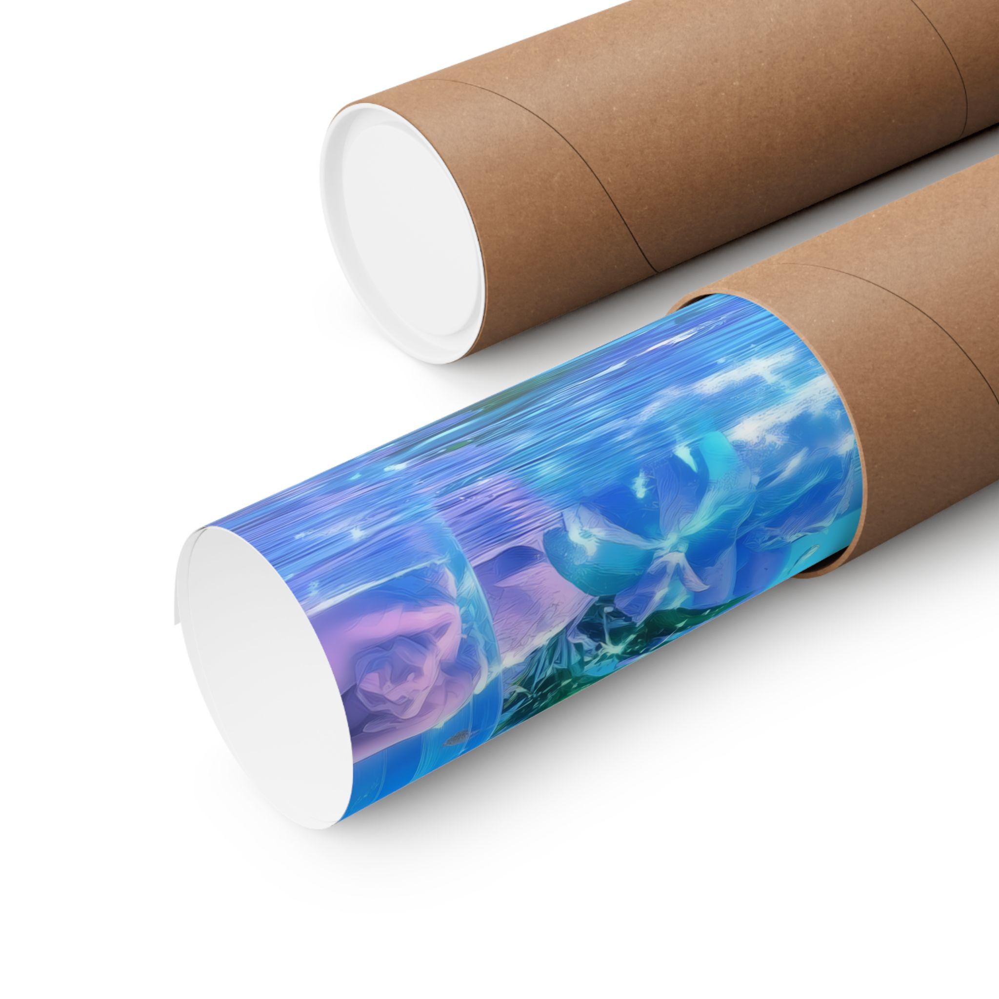 Dolphin Dreamscape Frutiger Aero Y2K Abstract Poster Art Print Wall ...