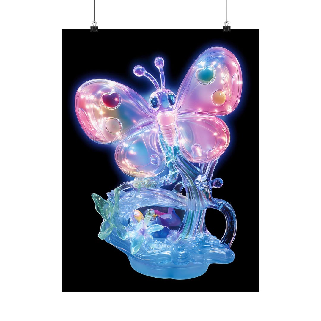 Cyber Wings Frutiger Aero Y2K Abstract Poster Art Print Wall Decor - Etsy