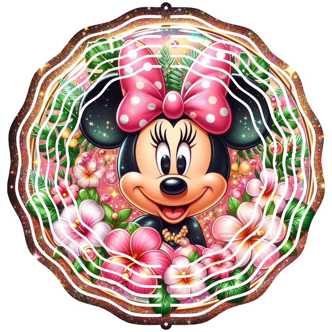 Minnie Mouse Tropical Wind Spinner Design (PNG) - Etsy
