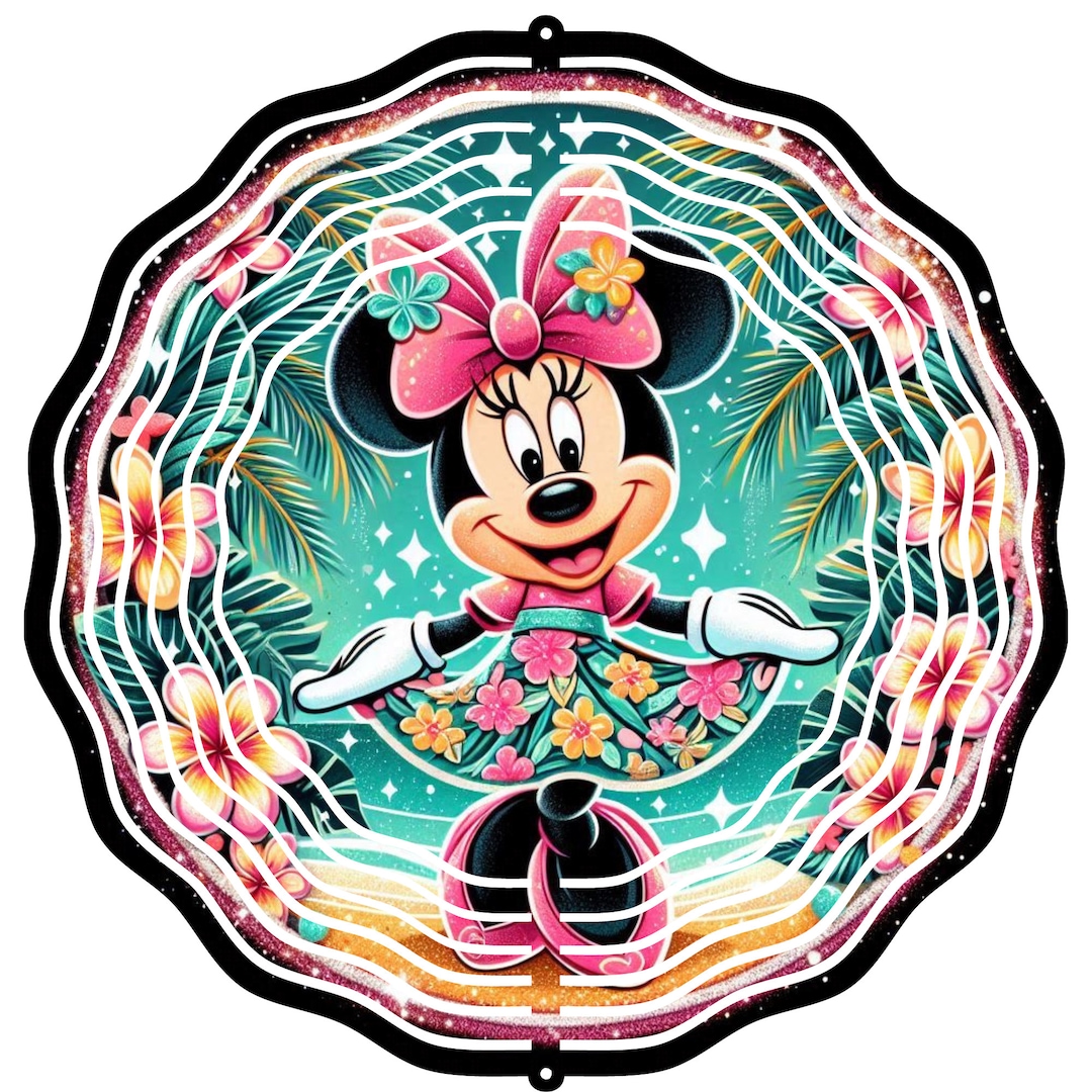 Tropical Minnie Mouse Wind Spinner Design (PNG) - Etsy