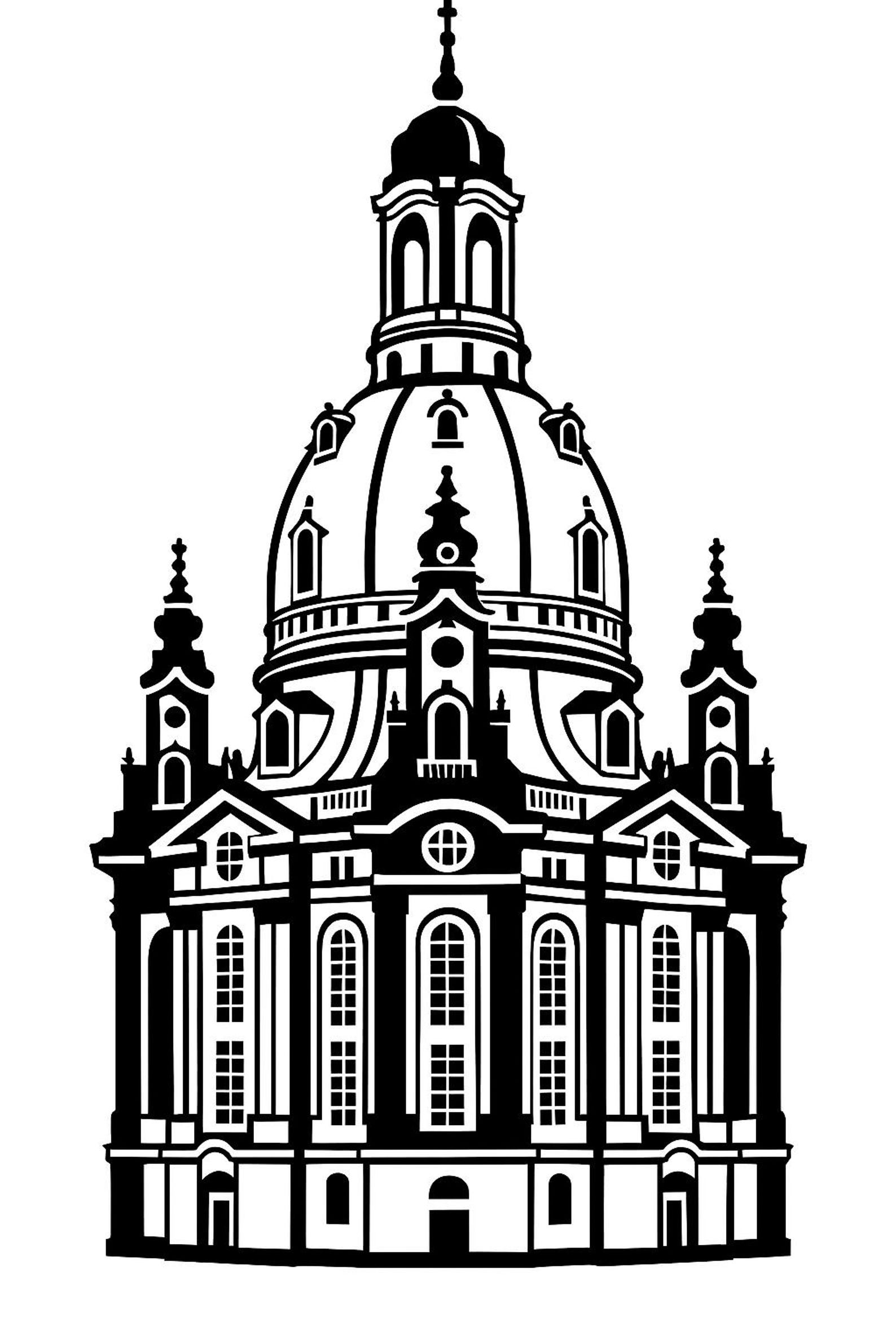 Digital File: Frauenkirche Dresden SVG - Etsy