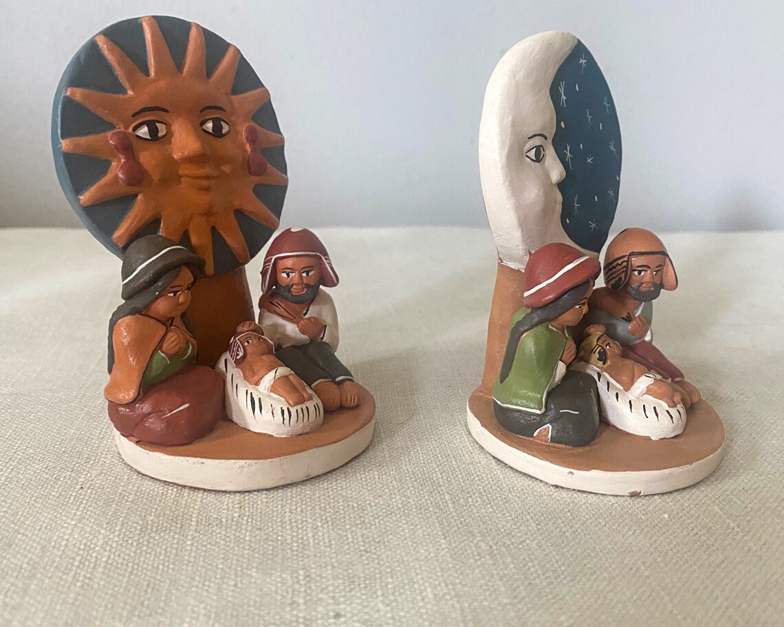 Peru Clay Nativity Set Vintage Terra Cotta Creche Choice of - Etsy