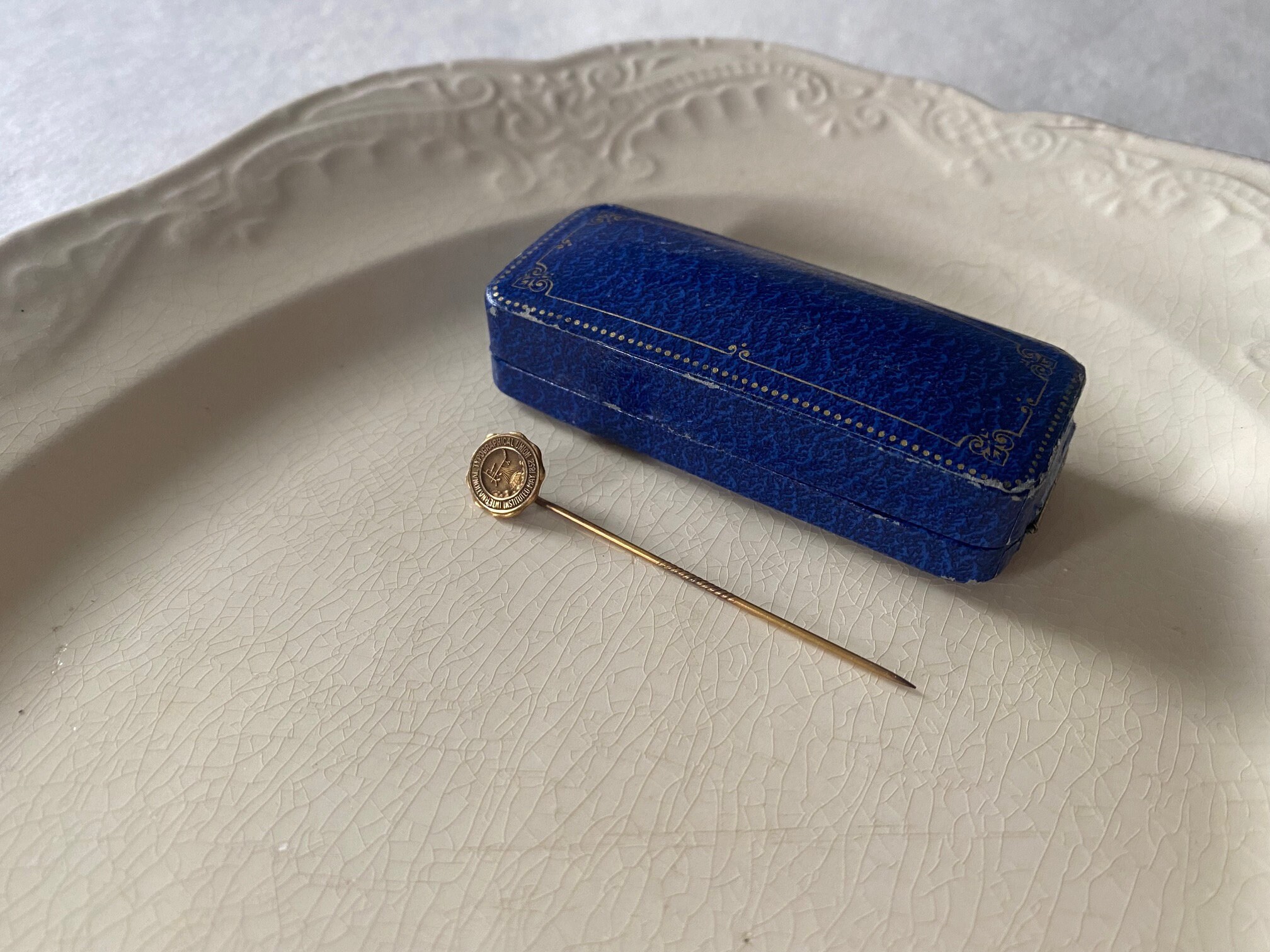 Trade Union Stick Pin, 1940s International Typographical Union Tie Pin ...