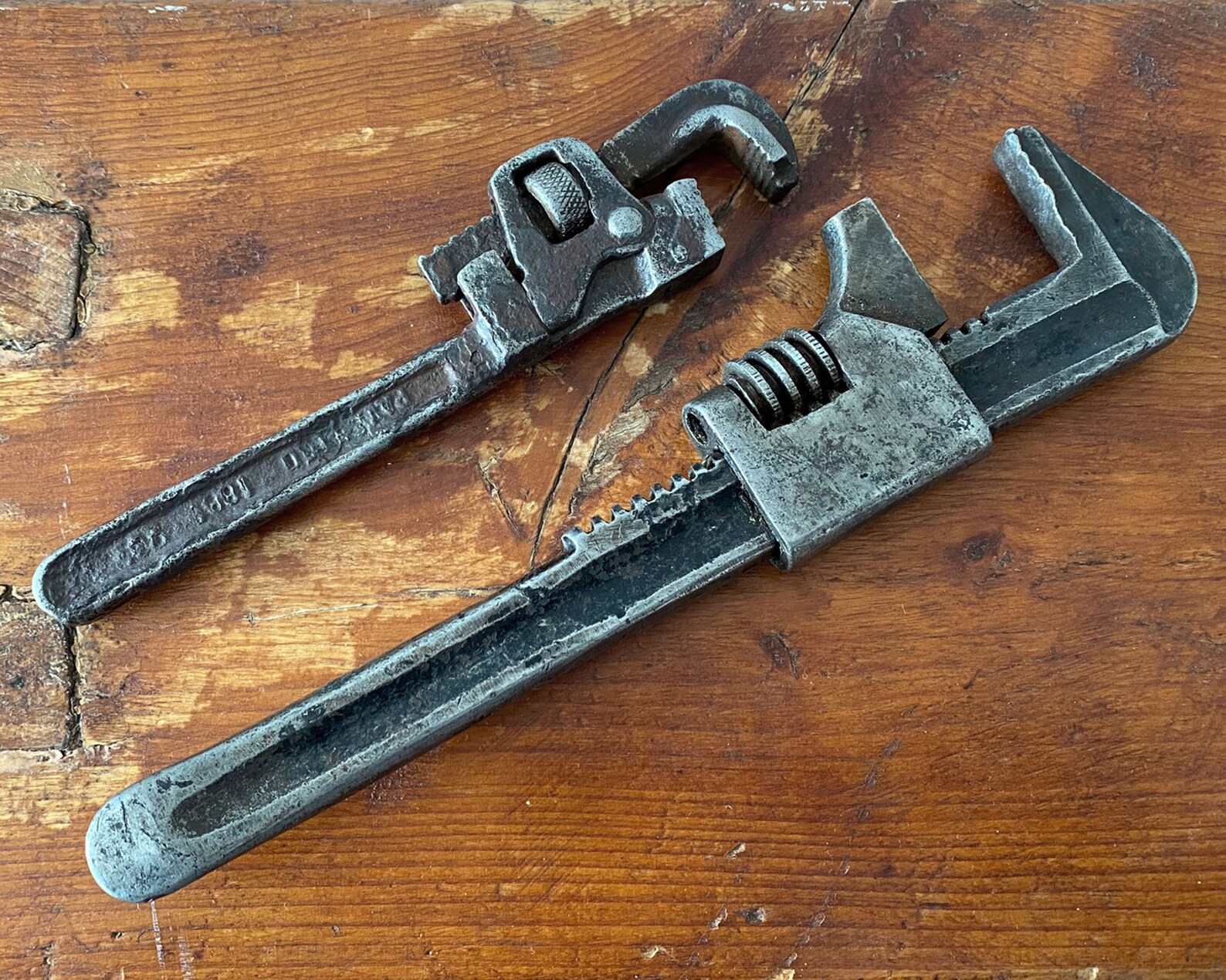 Antique Pipe Wrenches Model T Ford Wrench Trimo Monkey - Etsy