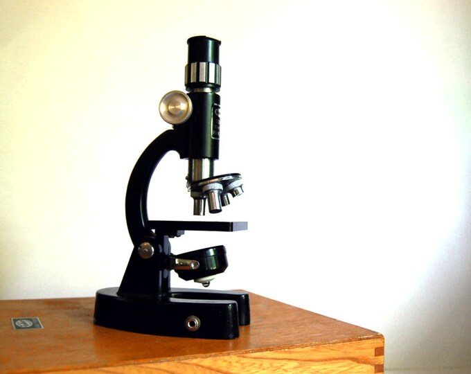 Vintage Tasco Deluxe Toy Microscope Zoom 50x - 750x With Box - Etsy