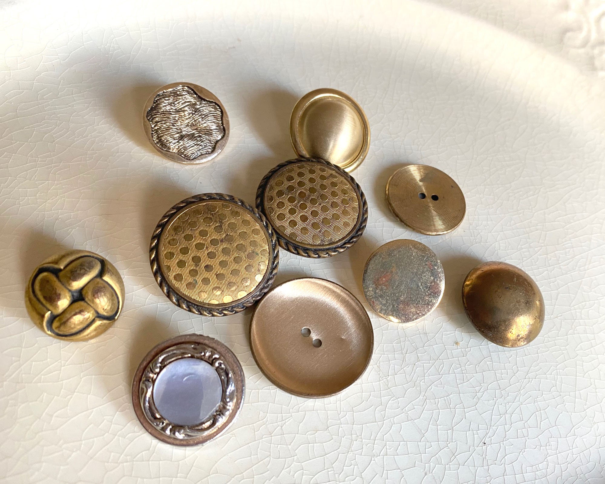 68 Vintage Brass Buttons, Shield, Textured, Shiny, Blazer, and Coat ...