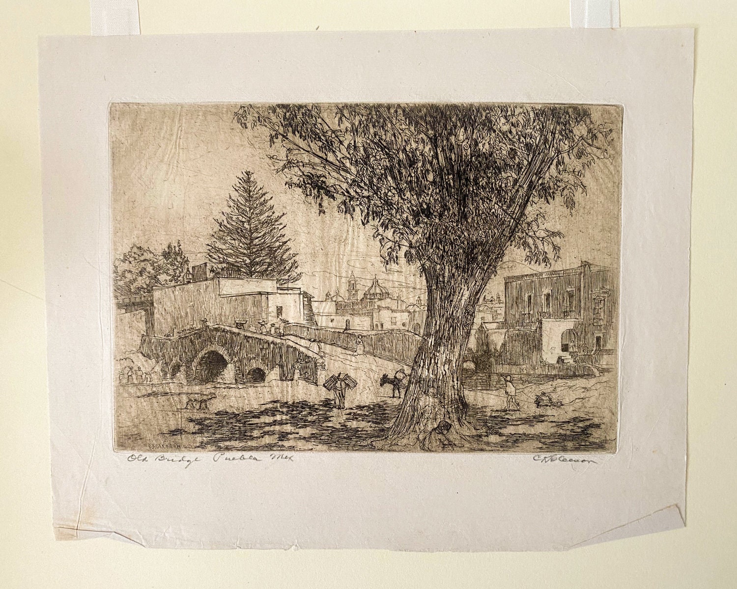 Charles K. Gleeson Etching, 1910s Antique Print, Mexican Landscape "old ...
