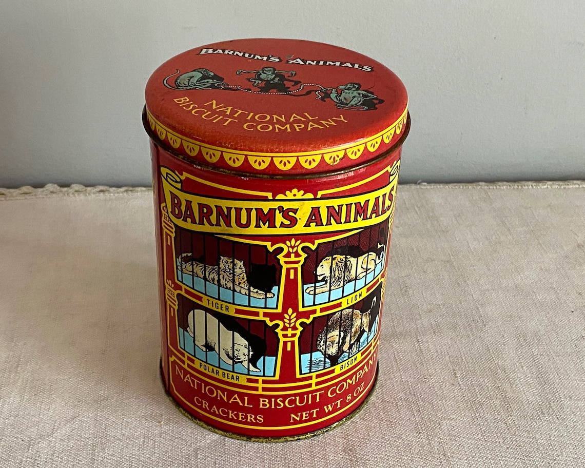 Animal Crackers Tin Vintage Barnum's Animals Circus Tin | Etsy