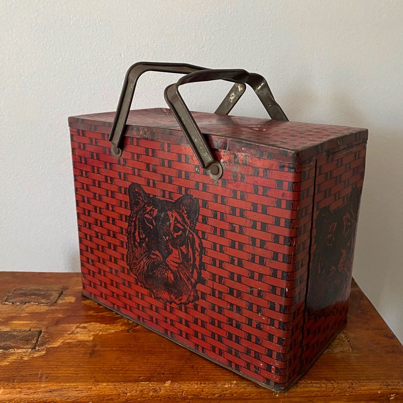 Large Tin Box - Etsy