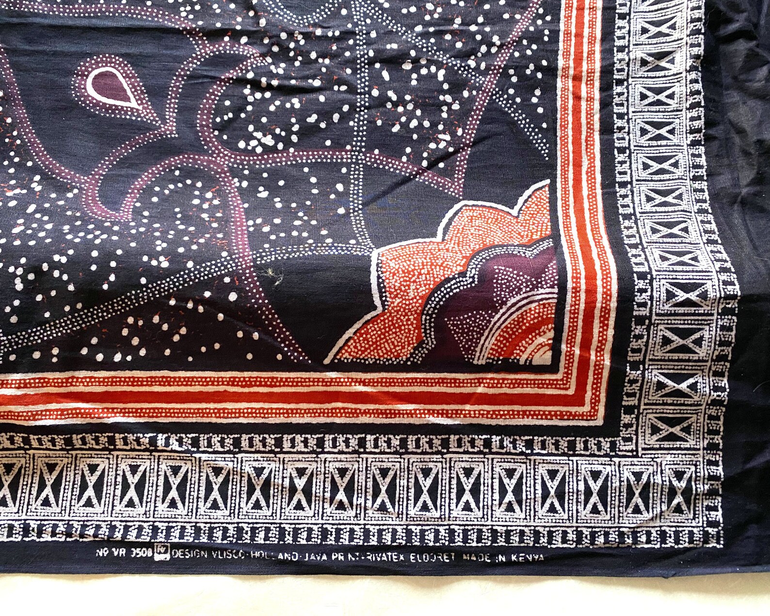 African Kanga Fabric Vintage Dutch Wax Cotton Fabric 47 X 70 - Etsy