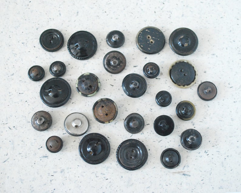 26 Celluloid Tight Top Buttons Vintage Art Deco Buttons - Etsy