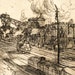 Charles K. Gleeson Etching, 1910s Antique Print, Industrial Paris "le ...