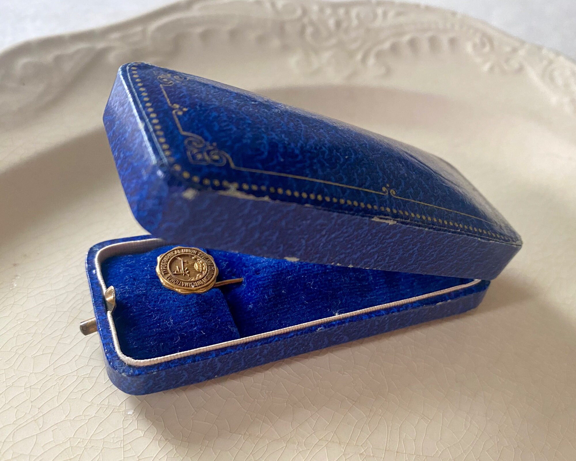 Trade Union Stick Pin, 1940s International Typographical Union Tie Pin ...