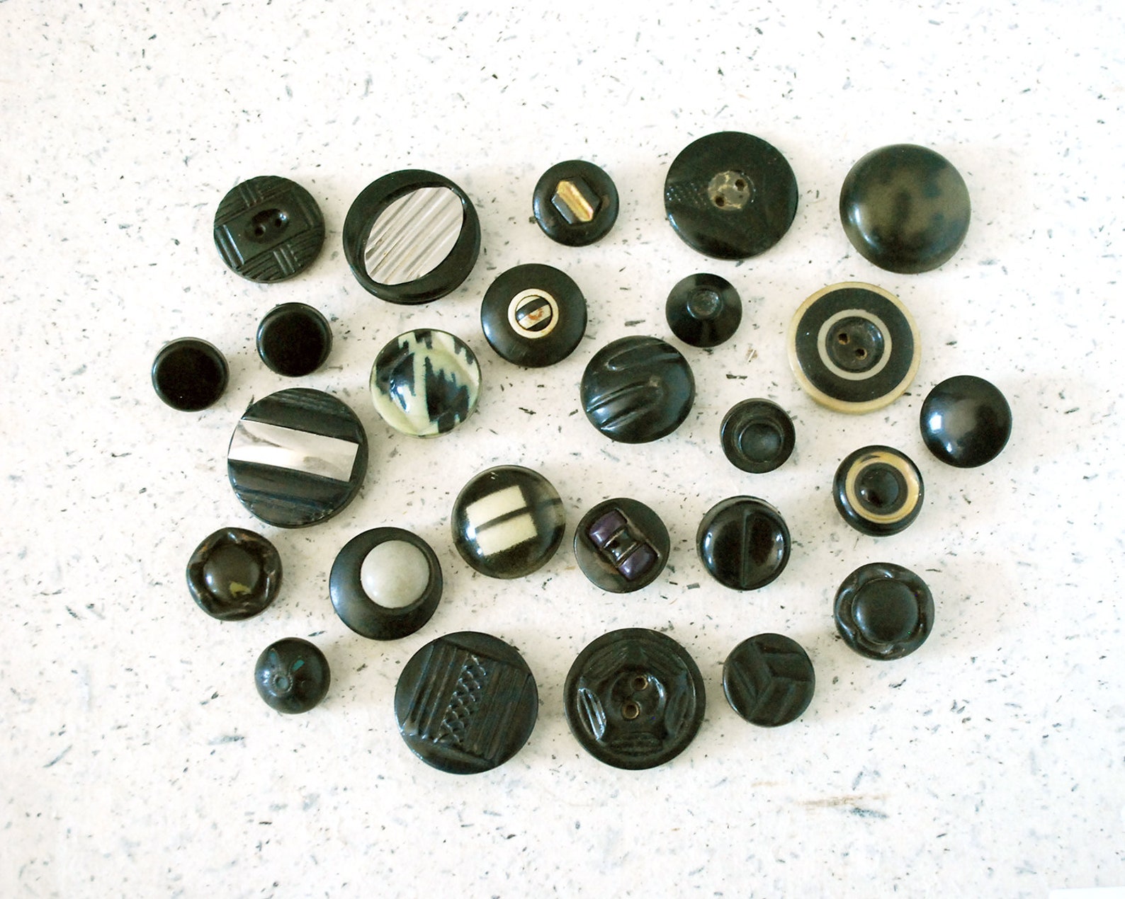 26 Celluloid Tight Top Buttons Vintage Art Deco Buttons | Etsy