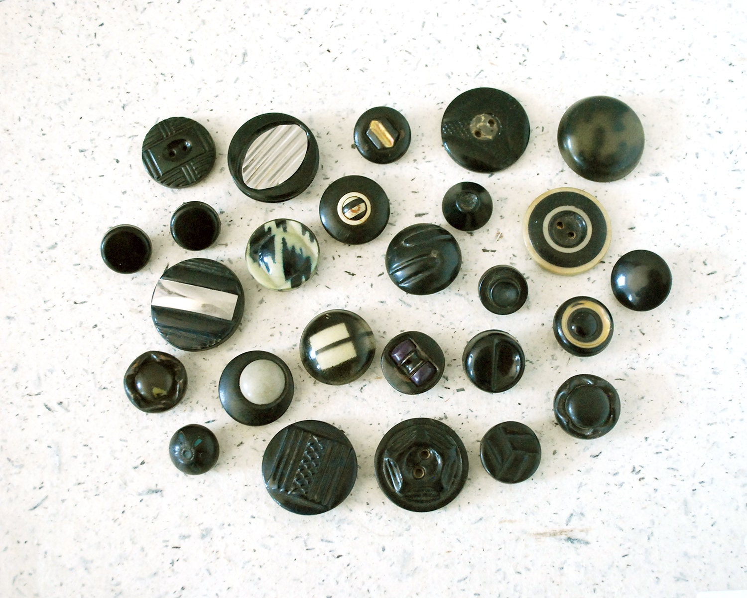 26 Celluloid Tight Top Buttons Vintage Art Deco Buttons - Etsy