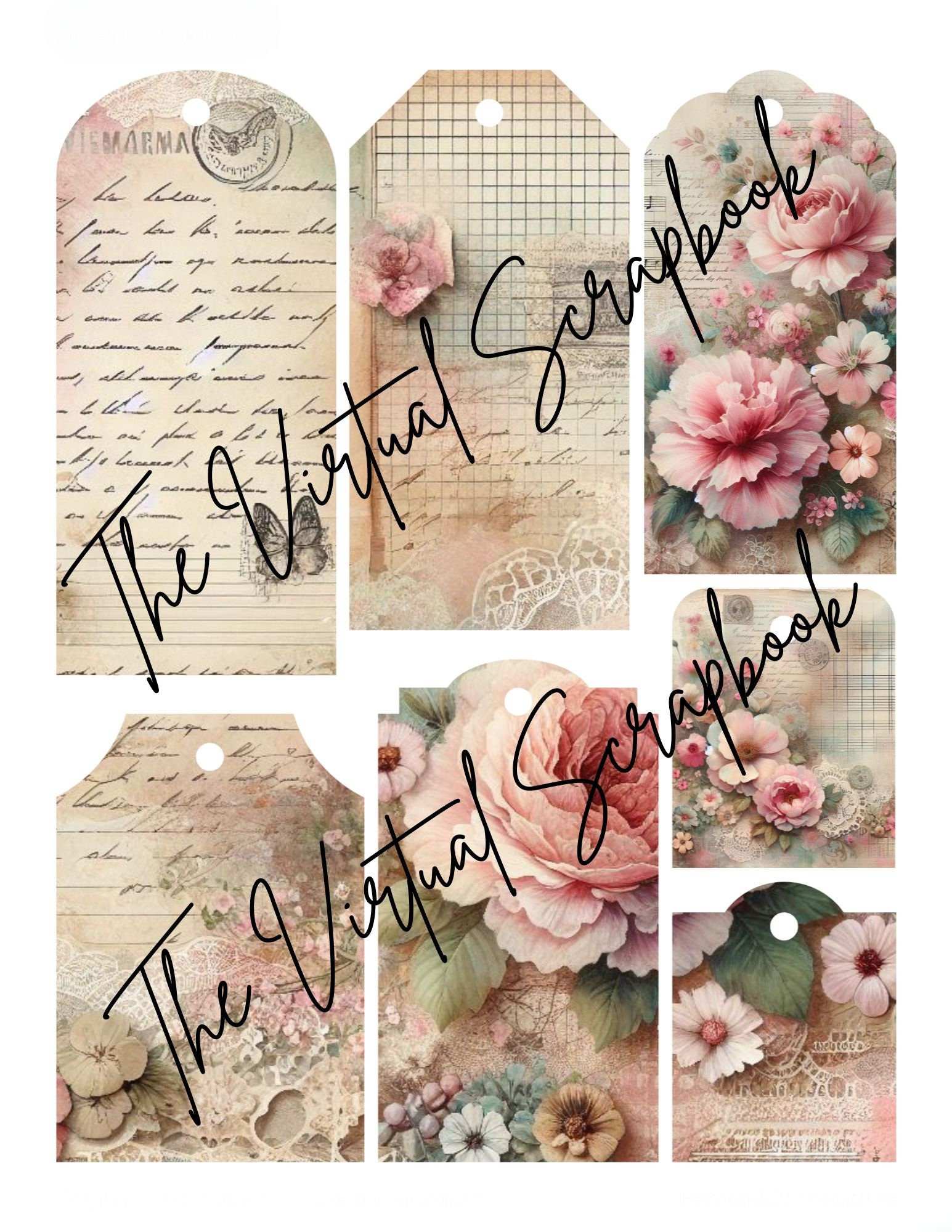 Pretty Pink Junk Journal Digital Kit - Etsy