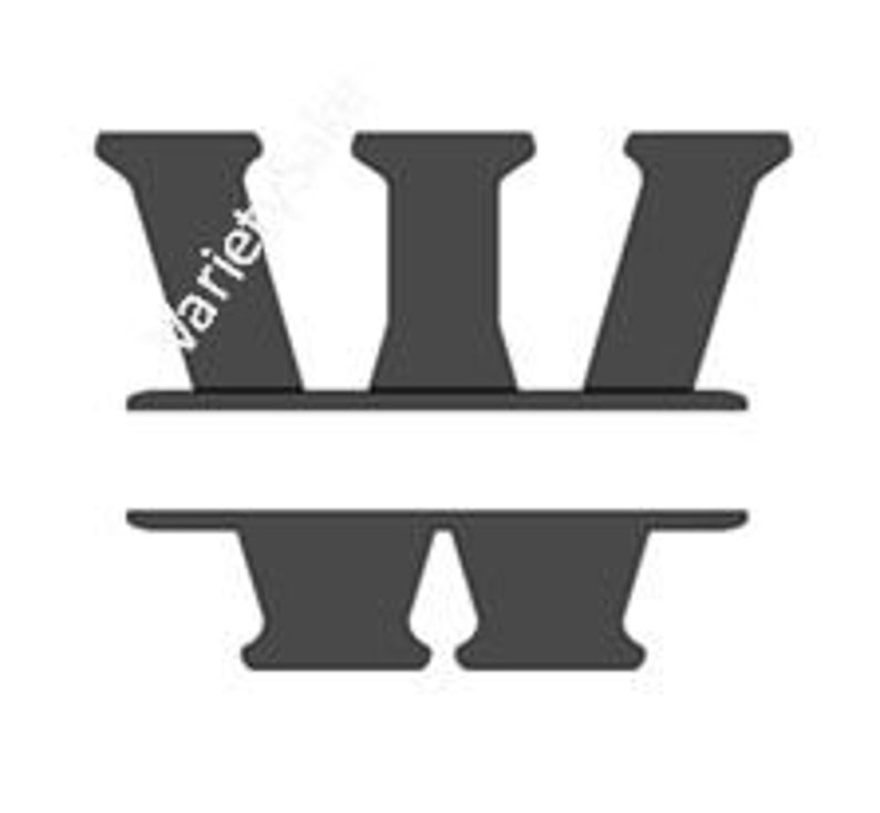 Letter W Knock Out, Cut Out, PNG, Used for Sublimation, Vinyl Cuts, DS ...