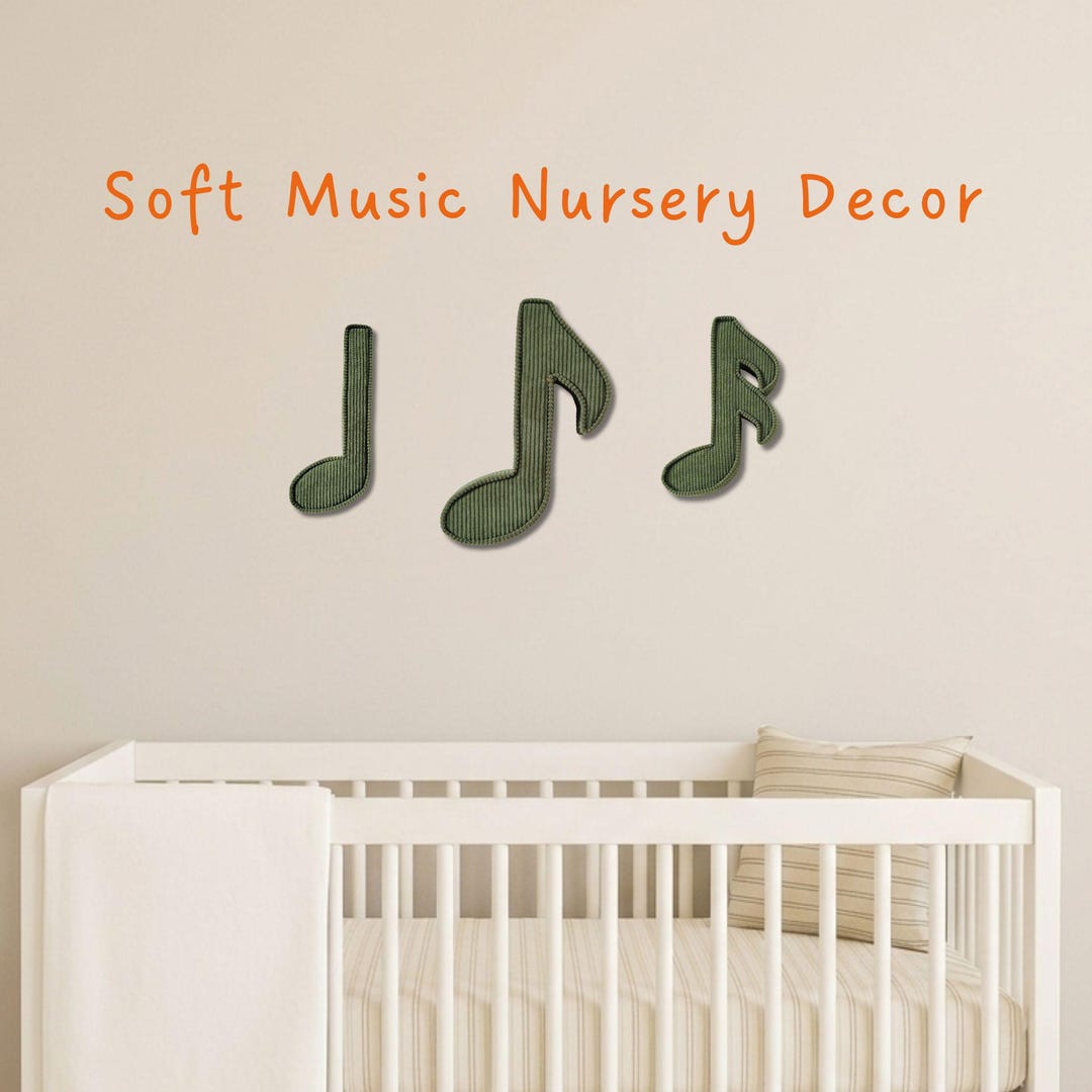 Music Nursery Decor, Baby Room Music Wall Art, Musical Note Hanging - Etsy