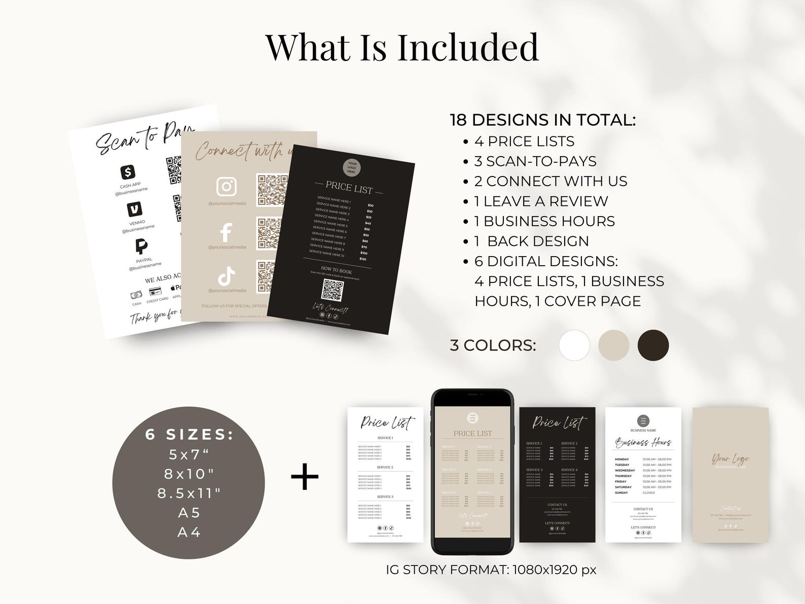 Price List and Scan to Pay | QR Code Sign | Pricing List | Scan to Pay ...