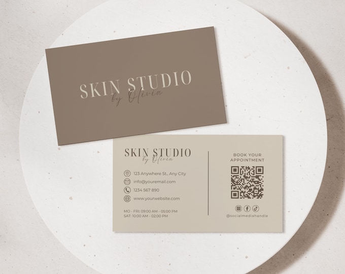 Body Sculpting Business Card Template: Esthetician Design (digital ...