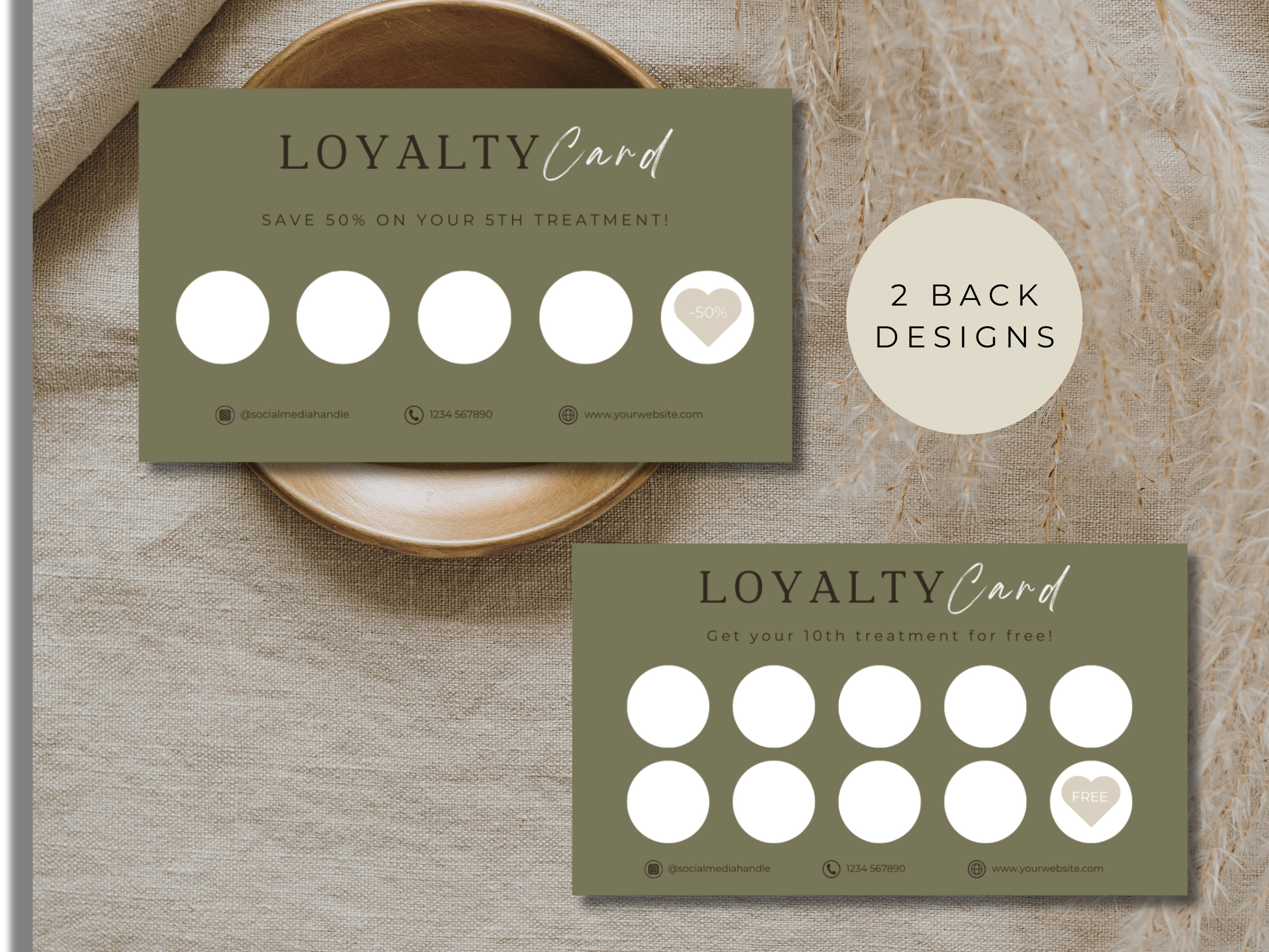 Loyalty Card | Salon Loyalty Card | Beauty Loyalty Card | Loyalty ...