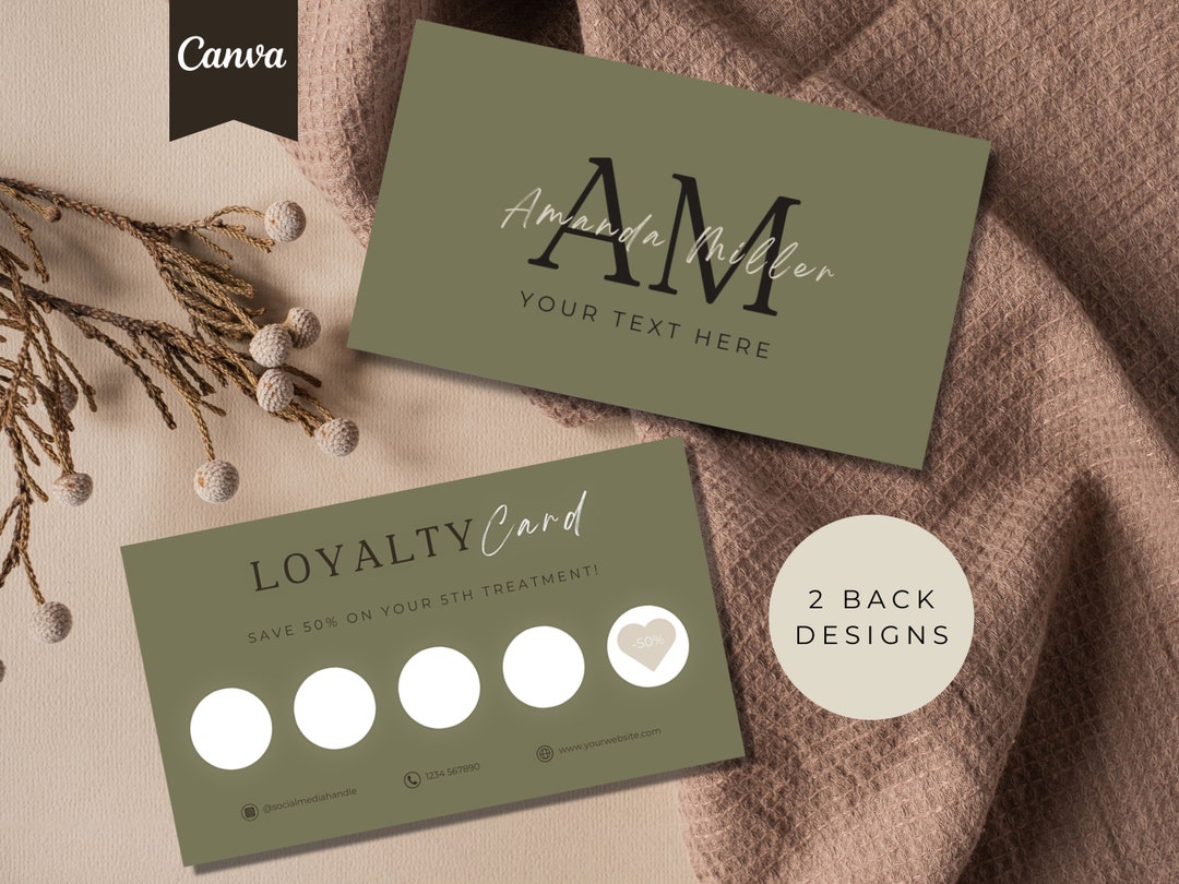 Loyalty Card | Salon Loyalty Card | Beauty Loyalty Card | Loyalty ...
