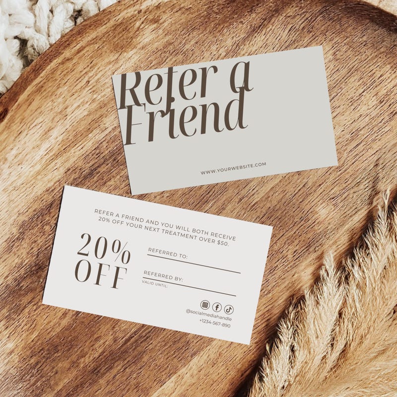 Referral Card - Etsy
