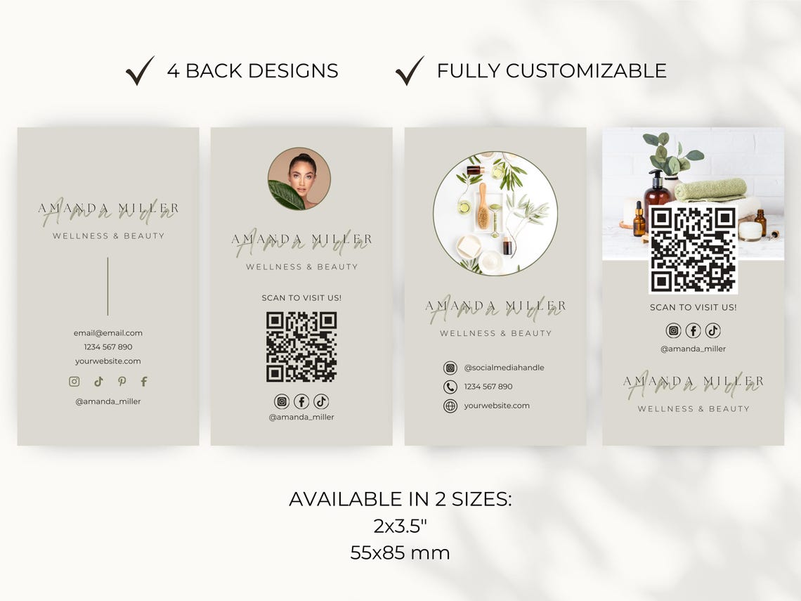Beauty and Wellness Instagram Loyalty Card Template (digital Download ...