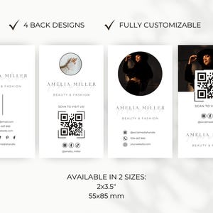 Instagram Business Card Template IG Business Card Influencer Business ...