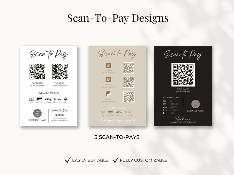 Price List and Scan to Pay | QR Code Sign | Pricing List | Scan to Pay ...