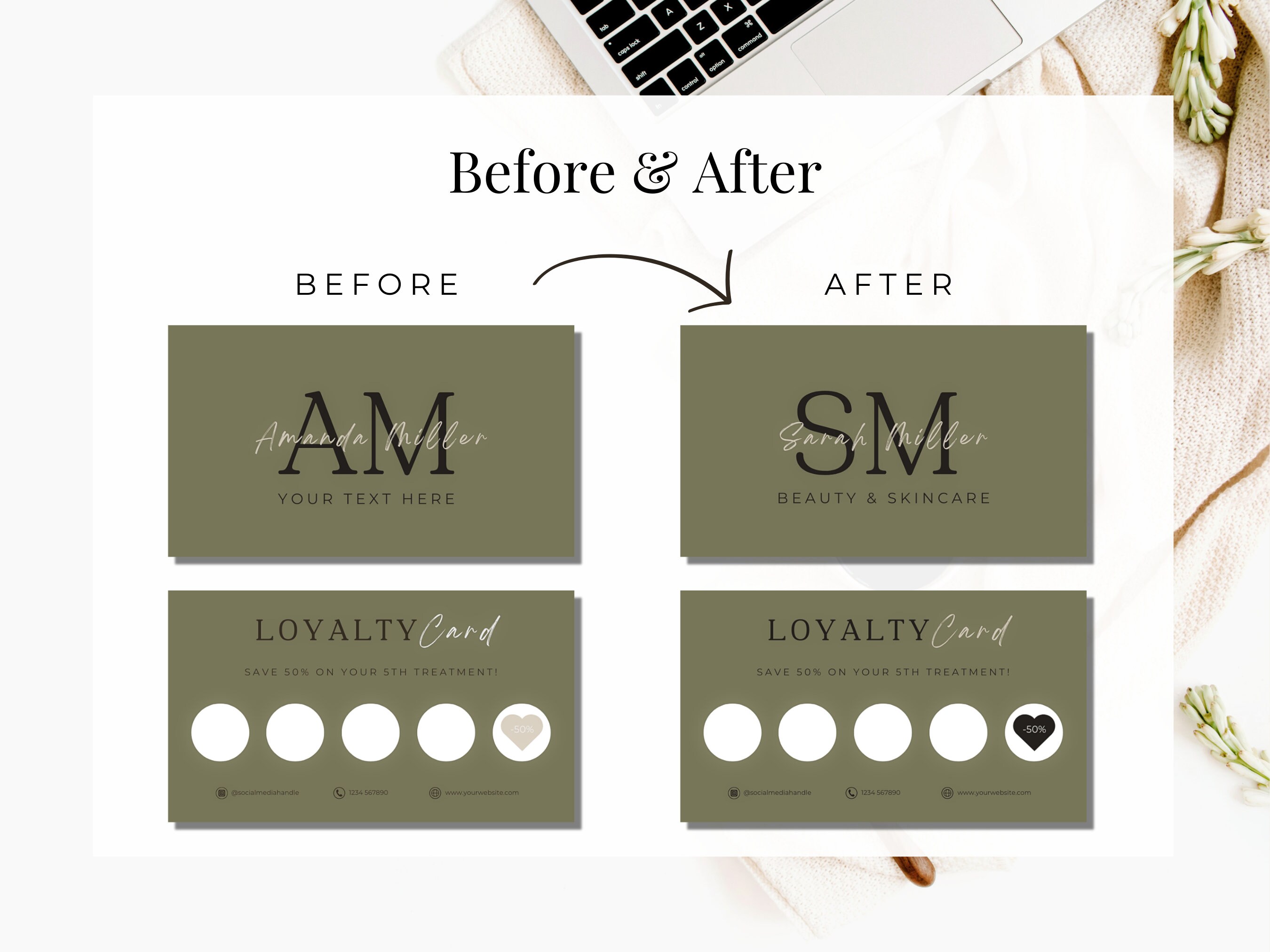Loyalty Card | Salon Loyalty Card | Beauty Loyalty Card | Loyalty ...