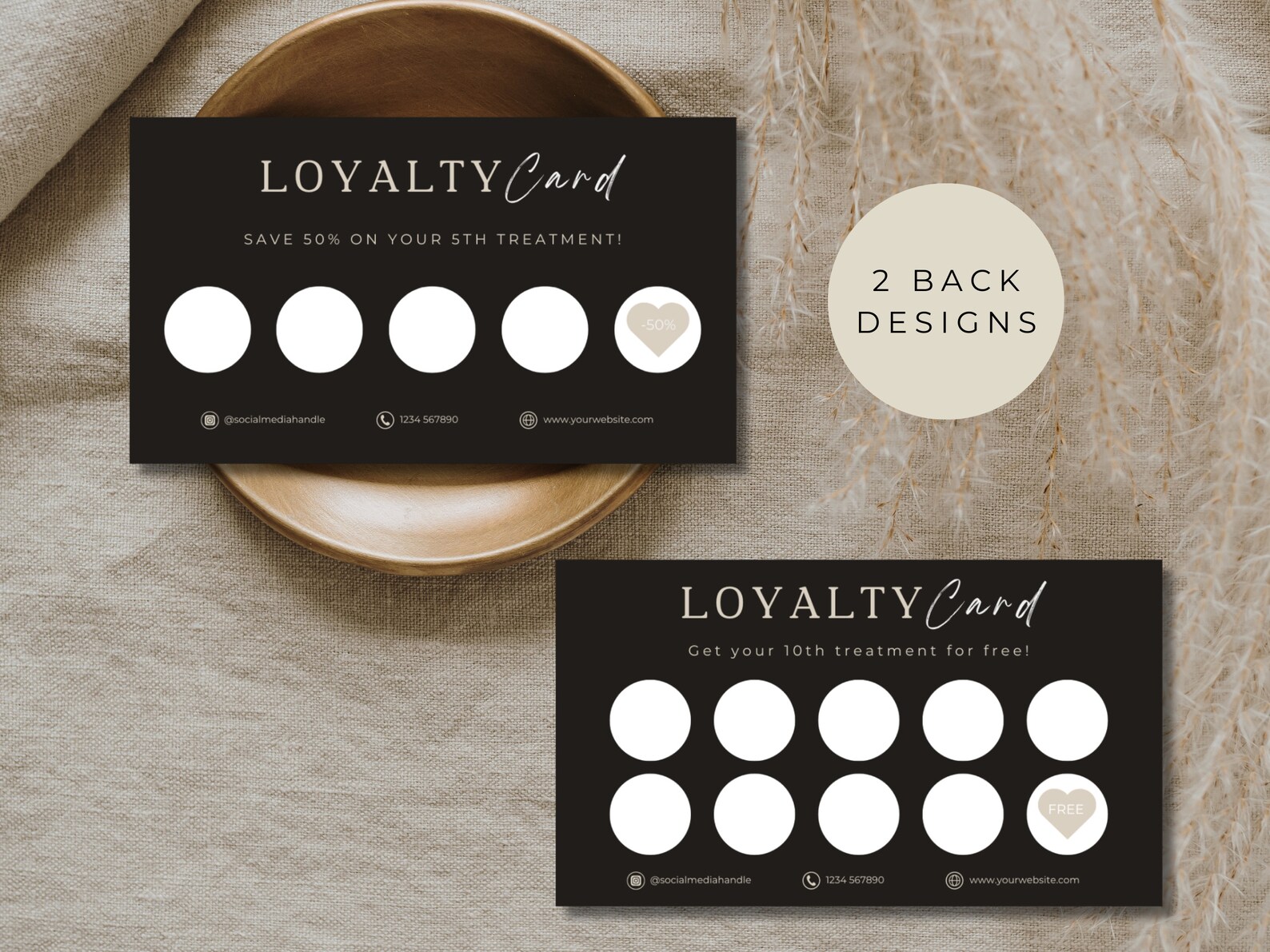 Beauty Loyalty Card | Loyalty Card | Salon Loyalty Card | Loyalty ...