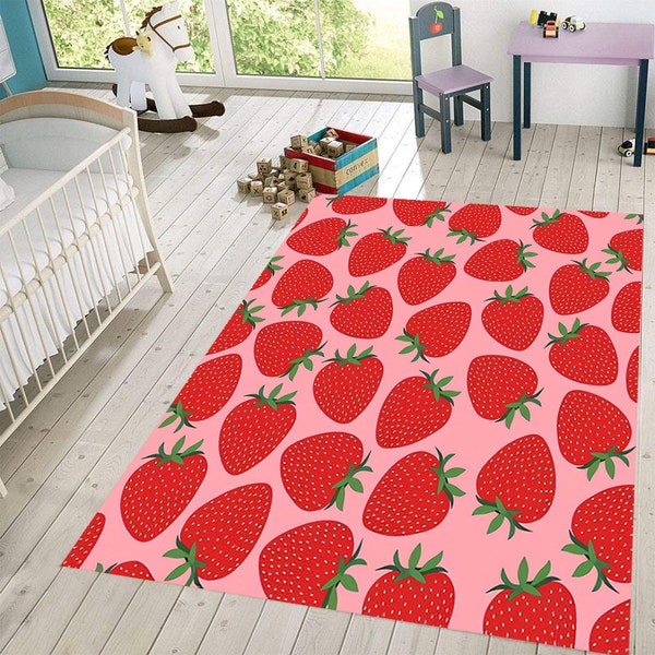 Strawberry Rug - Etsy