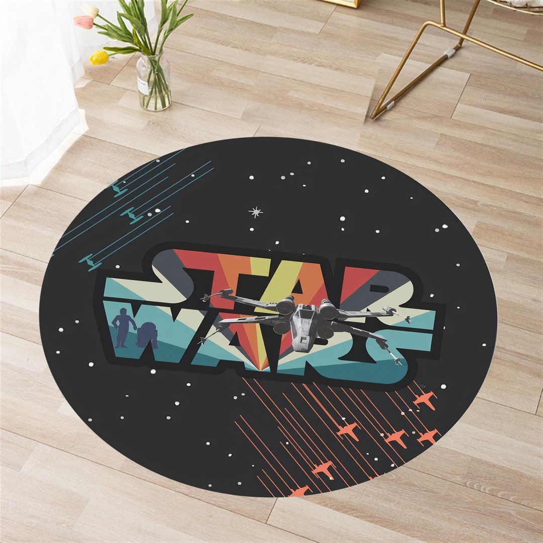 Round Rug, Round Star Wars, Star Wars Rug, Movie Rug, Fantastic Rug ...
