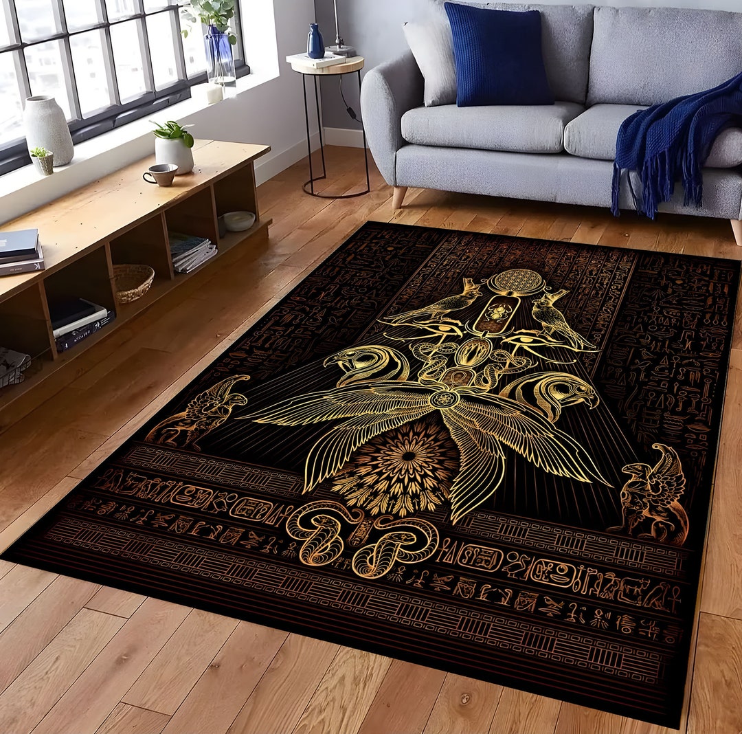 Eye of Horus, Ancient Egypt Rug, Egypt Decor, Home Decor, Gift for Him ...