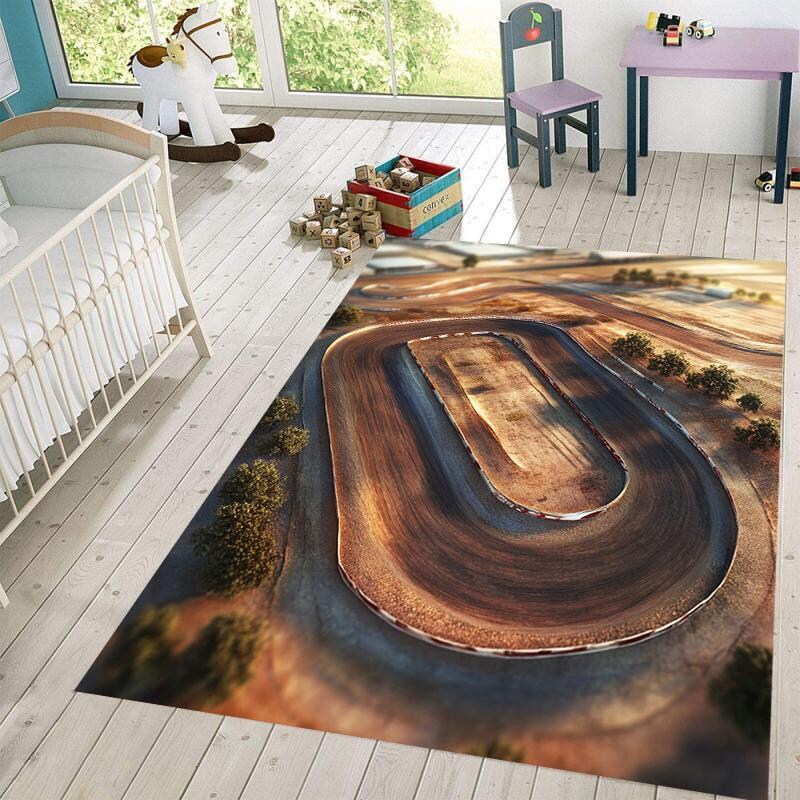 Race Track Rug - Etsy