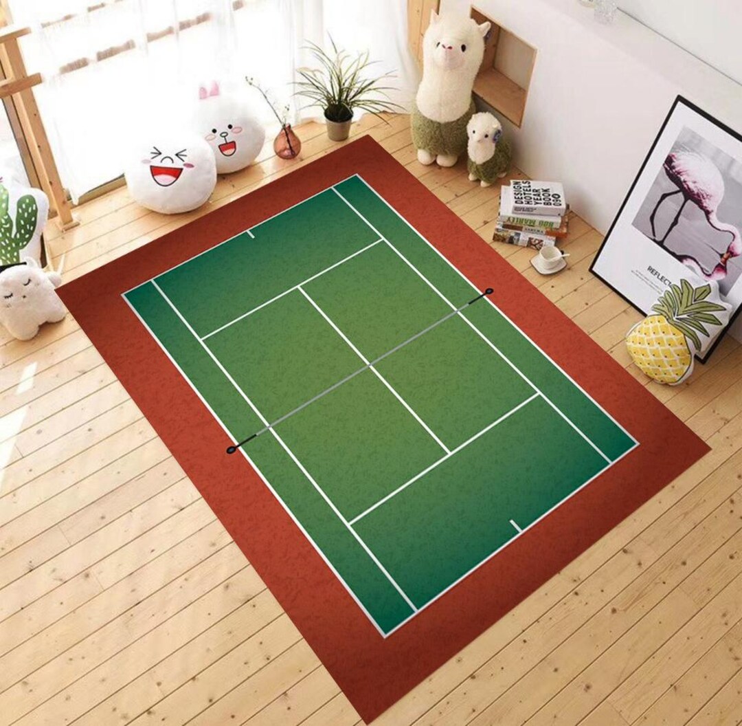 Game Rug, Tennis Court Rug, Tennis Mat, Sport Rug, for Children, Kids ...
