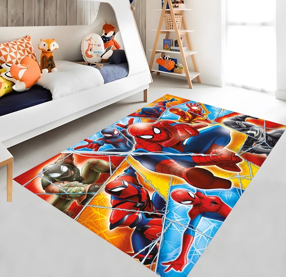 Spiderman Rug, Superheros Rug, Spiderman Decor, Boys Room Rug, Kids ...